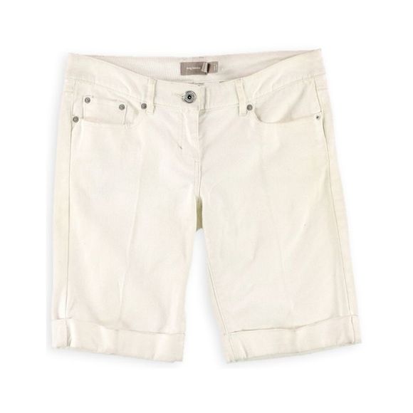 Mango | Shorts | Mng Womens Cotton Casual Denim Shorts White Dm | Poshmark